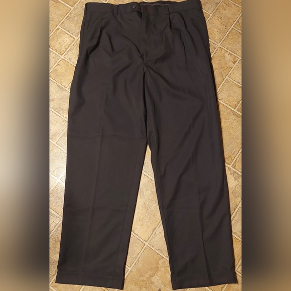 PRO TOUR | Pants | Mens Sz 4x32 Pro Tour Golf Black Pleated Front Dress ...